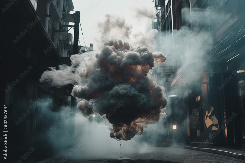 Distorted and unstable image due to movement of air particles ...