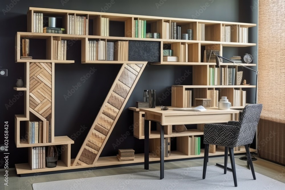 typeface for bookshelves. alphabet using bookcases as the letters ...