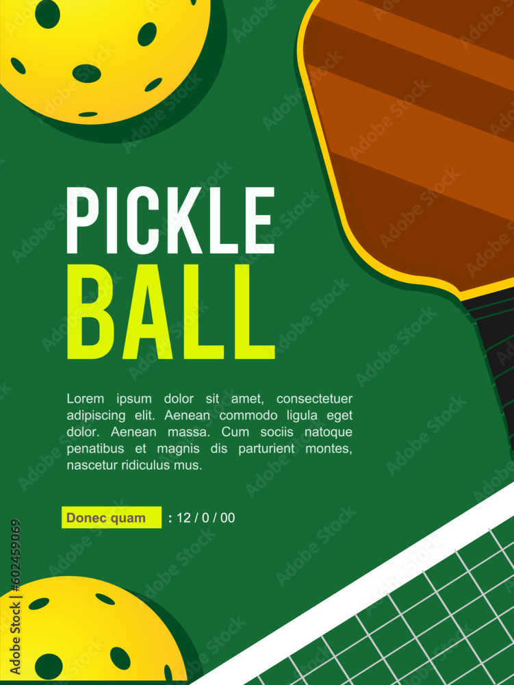 Great memorable pickleball poster design best for your digital graphic ...