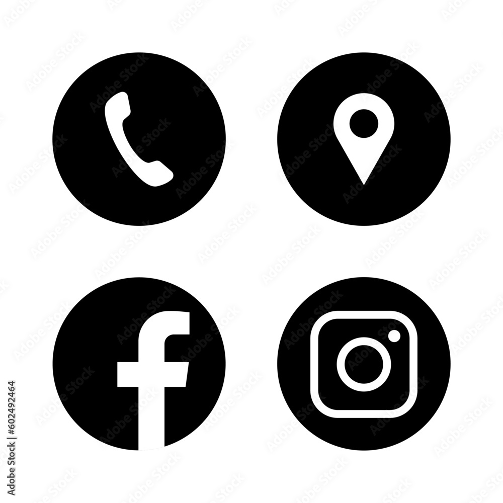 Contact and communication icons. Connect icons. Contact us with Call ...