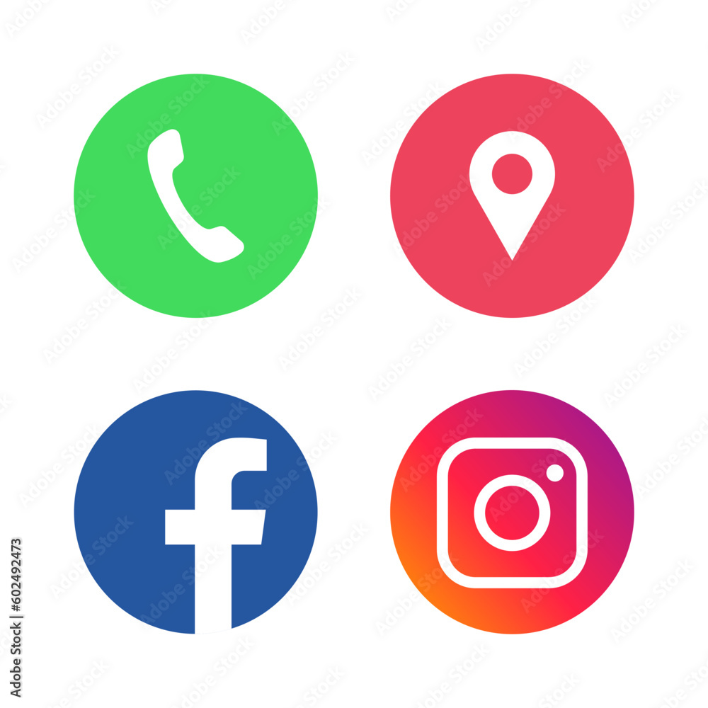 Contact and communication icons. Connect icons. Contact us with Call ...