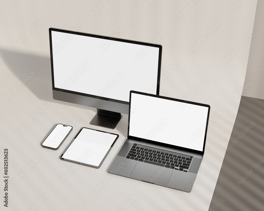 Responsive Web Design and website Mockup, Devices Mock up, Smartphone ...