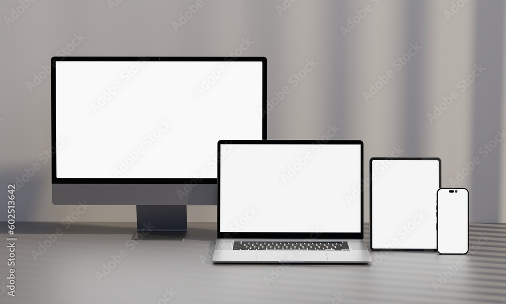 Responsive Web Design and website Mockup, Devices Mock up, Smartphone ...