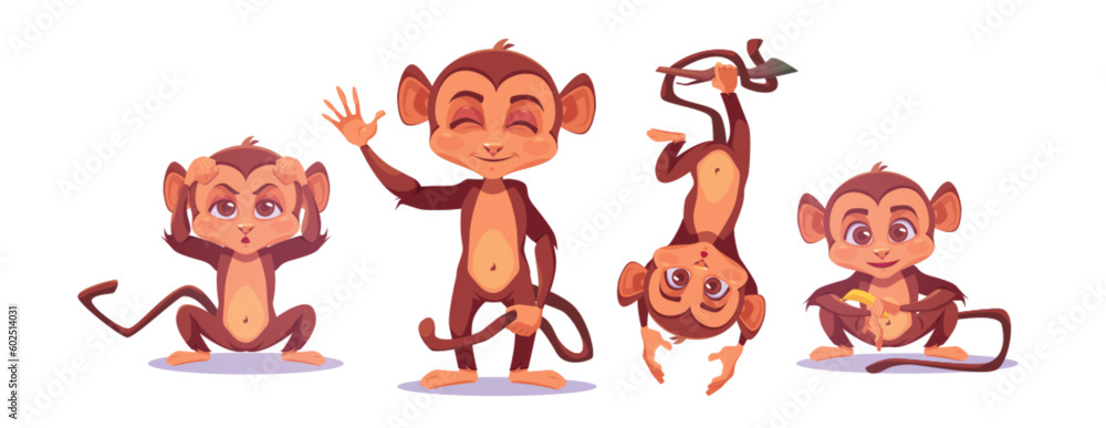 Monkey Jungle Clipart