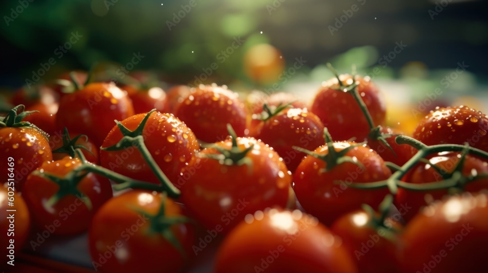 Award-Winning Top View of Tomato: A Cinematic Production Still ...