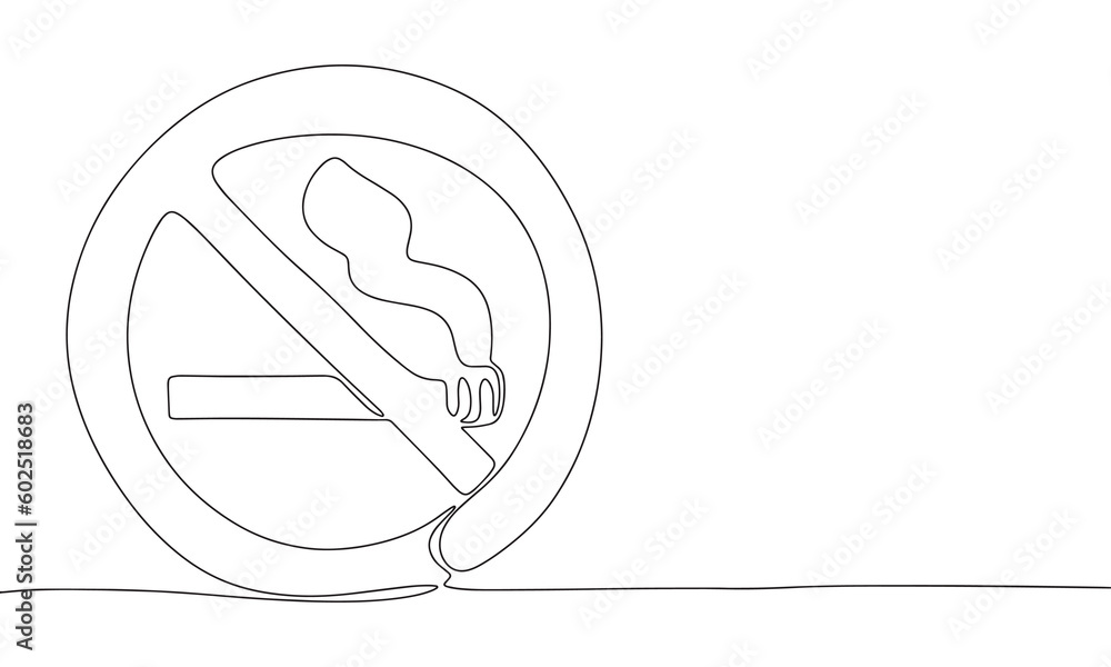 No Smoking Drawing