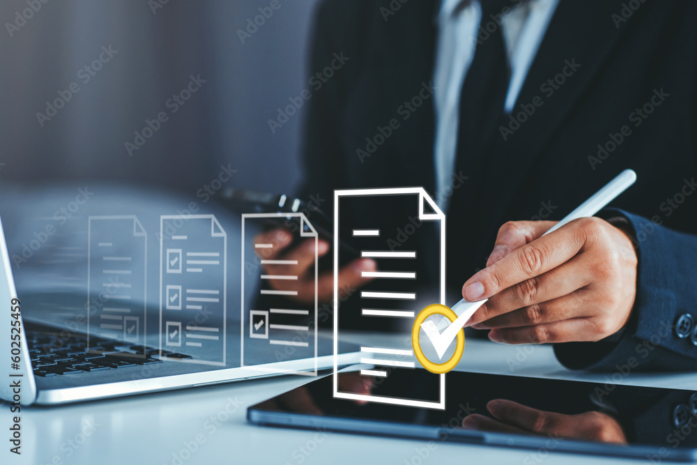 Checklist and filling survey form online. Document management system ...