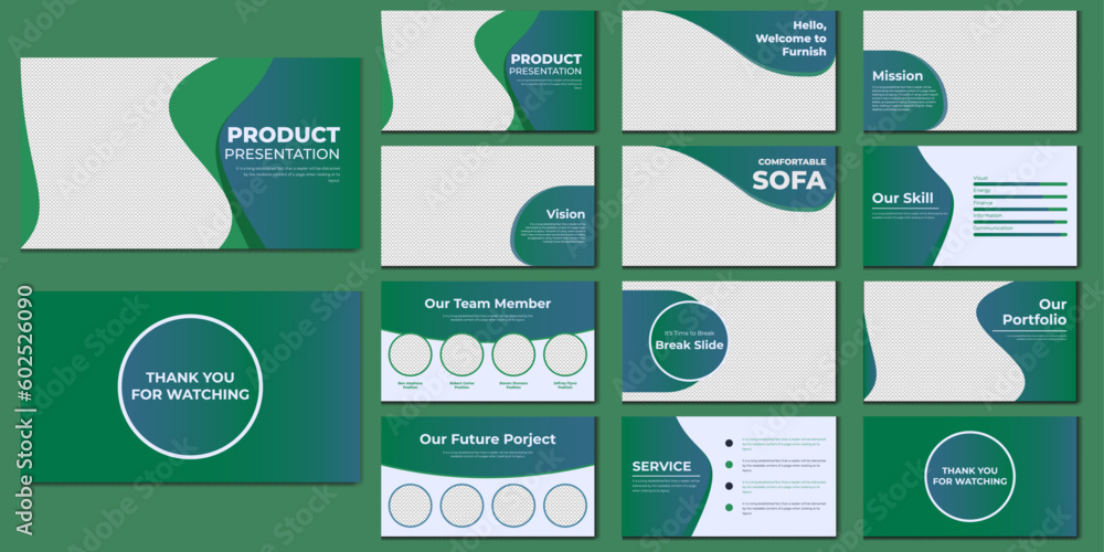 product Presentation Layouts, Modern Presentation, Free Vector real ...