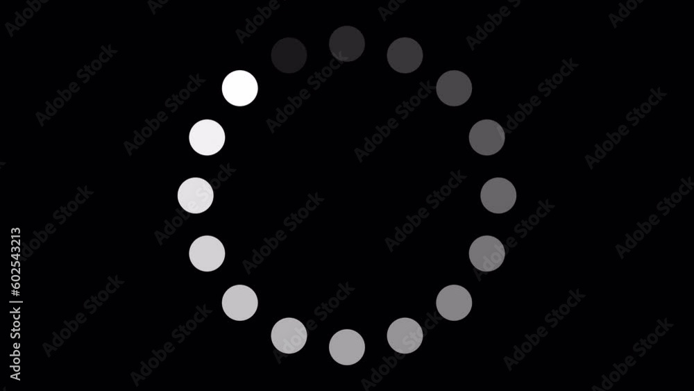 Loading Circle, Video. Loading Animation Icon on Transparent Background. Download Progress ...