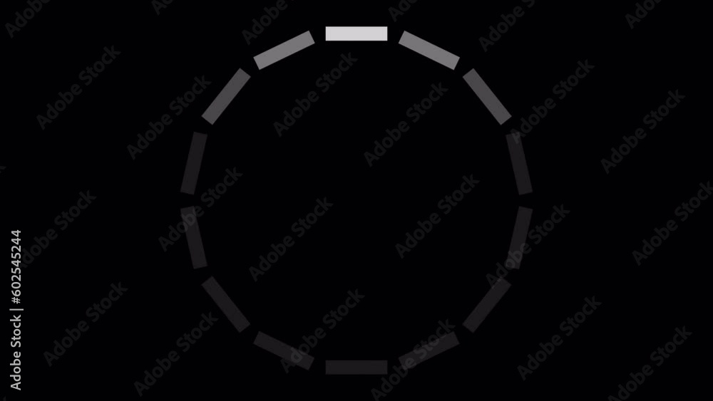 Loading Circle, Video. Loading Animation Icon on Transparent Background ...
