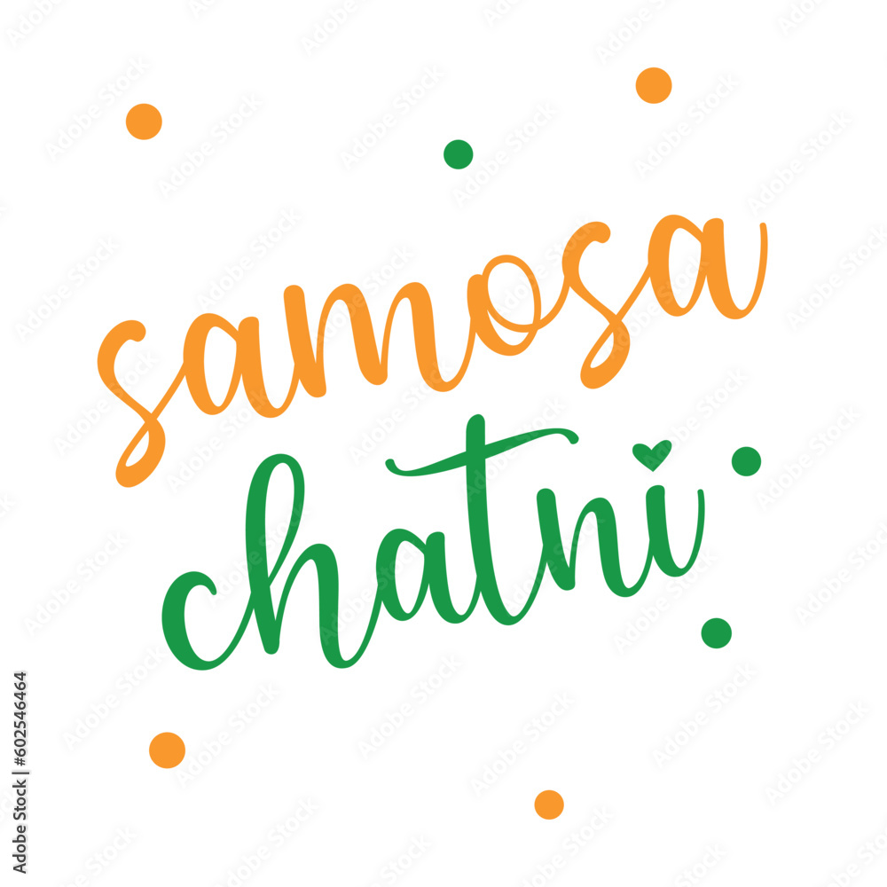 Samosa lettering logo for business, print and advertising Samosa ...
