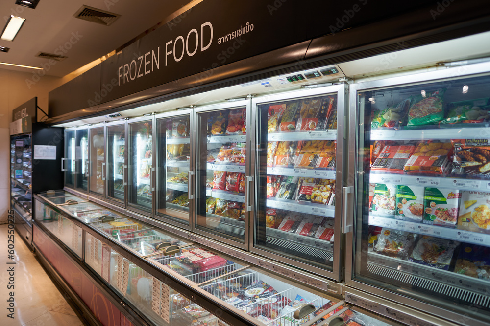 BANGKOK, THAILAND - CIRCA APRIL, 2023: frozen food as seen in ...