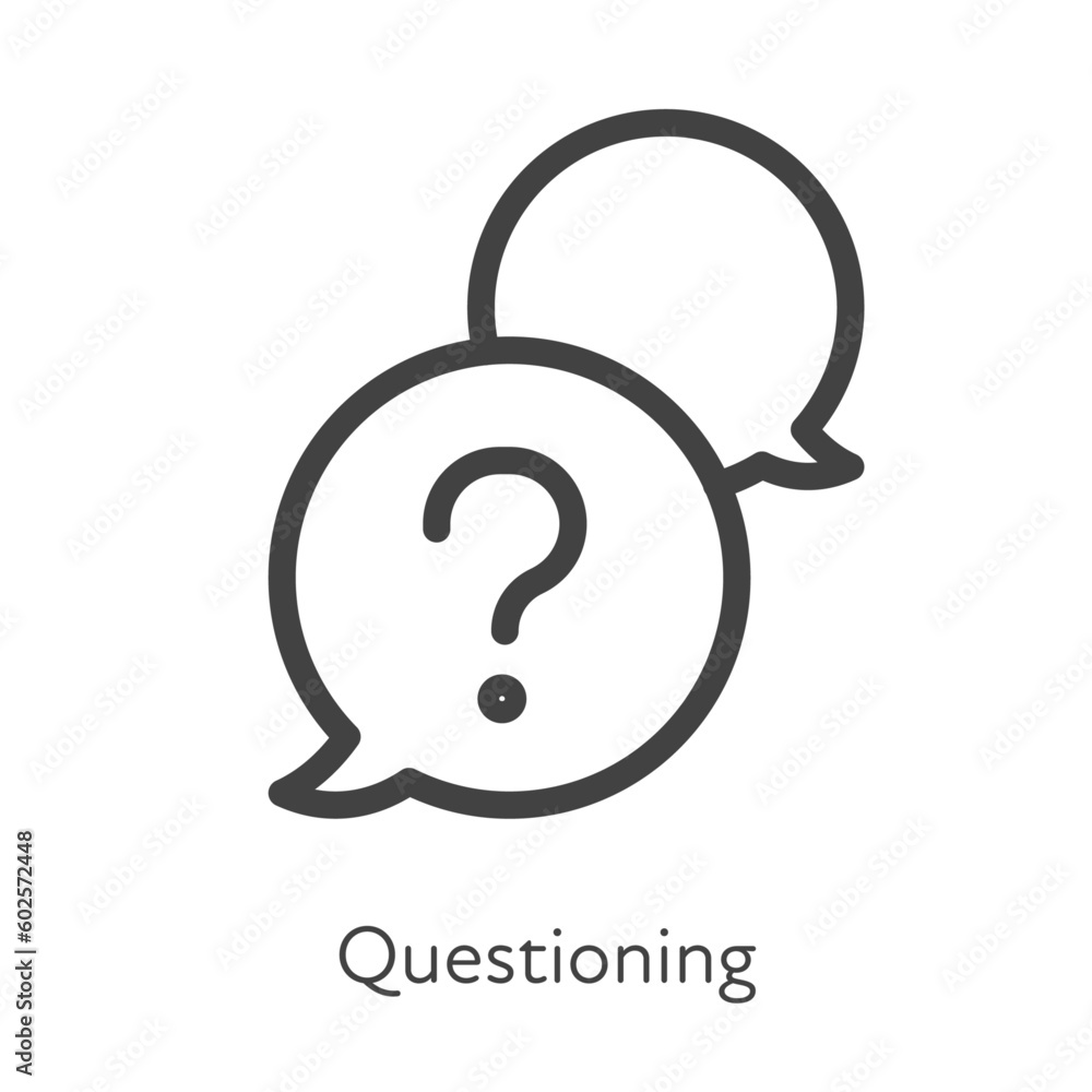 Outline style ui icons soft skill for business collection. Vector black ...