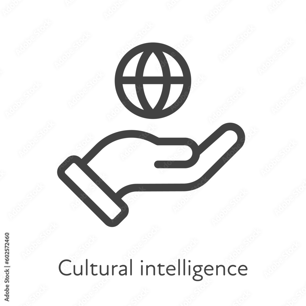 Outline style ui icons soft skill for business collection. Vector black ...