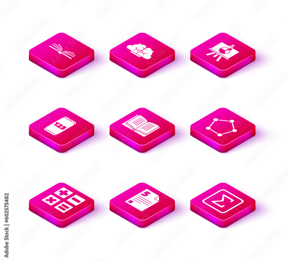 Vetor de Set Calculator, Test exam sheet, Mobile calculator interface ... Vetor de Set Calculator, Test exam sheet, Mobile calculator interface ...