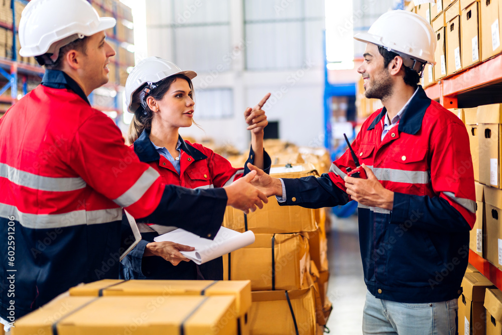 Engineer team cargo shipping order detail export and import, goods ...