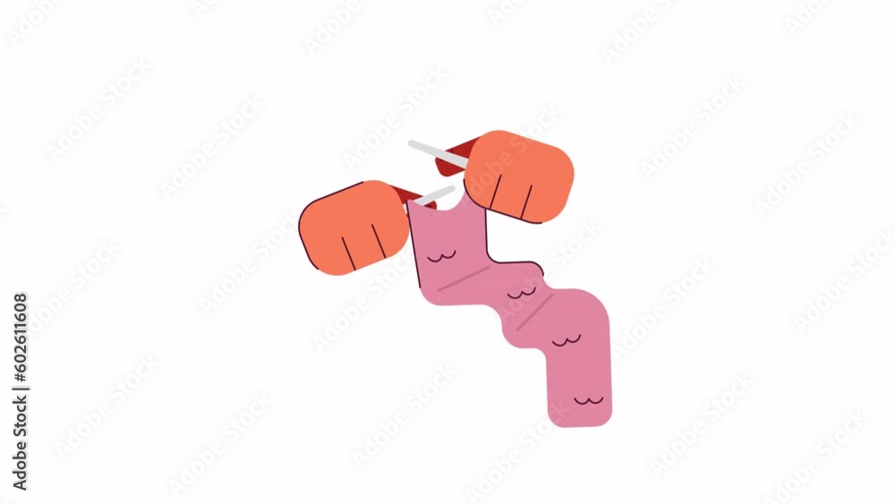 Knitting hands animation. Animated knitting yarn, needles. Crochet ...