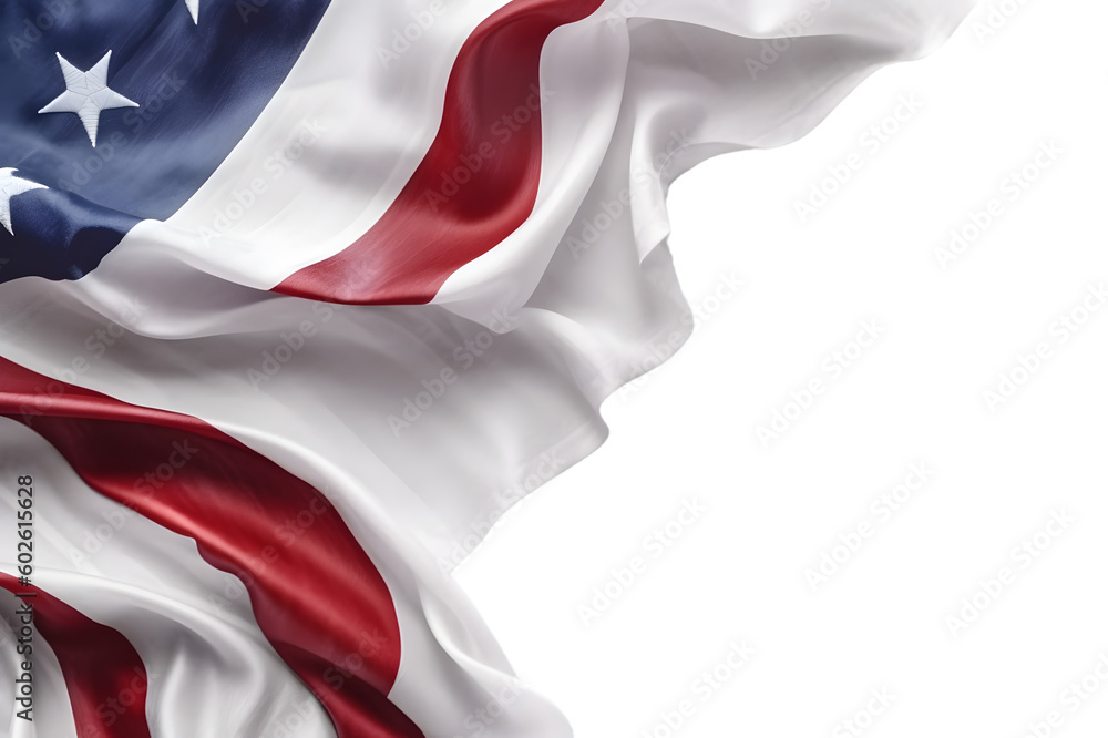 American Flag space for text on White Transparent Background PNG Stock ...