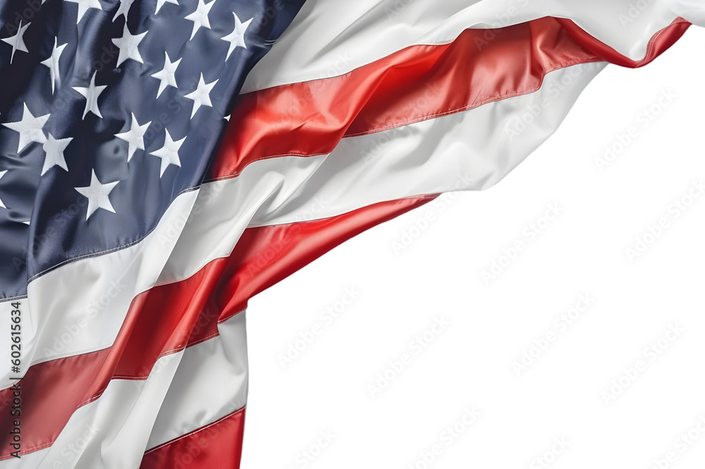 American Flag space for text on White Transparent Background PNG Stock ...