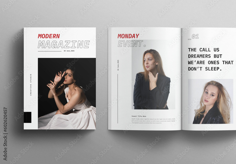 Modern Magazine Template Stock Template | Adobe Stock