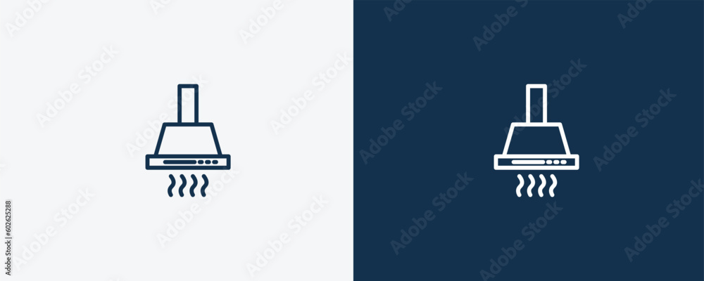 exhaust hood icon. Outline exhaust hood icon from electronic device and ...