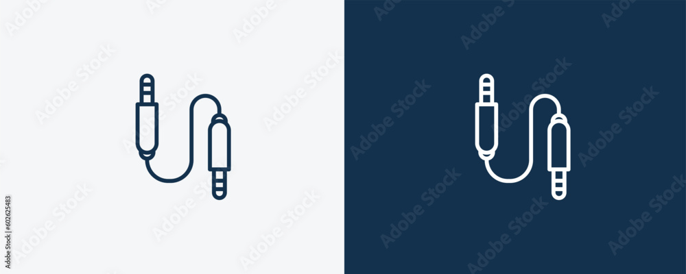 sound cable icon. Outline sound cable icon from electronic device and ...