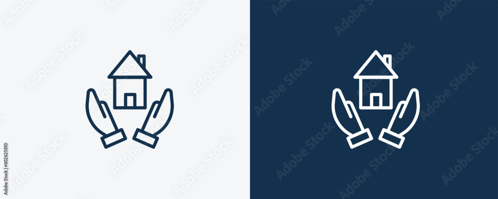 homeless icon. Outline homeless icon from social media marketing ...