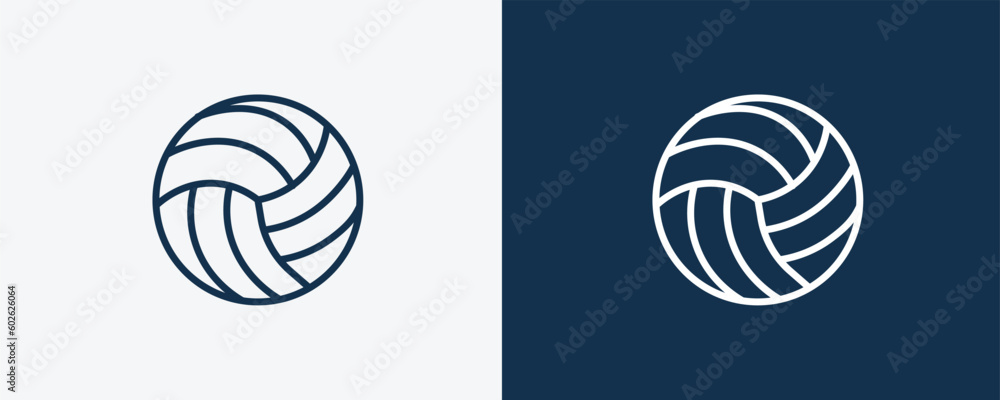 volleyball ball icon. Outline volleyball ball icon from sport and games ...