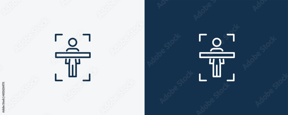 body scan icon. Outline body scan icon from ai and future technology ...