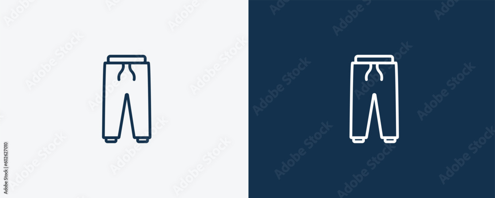 sweatpants icon. Outline sweatpants icon from clothes and outfit ...