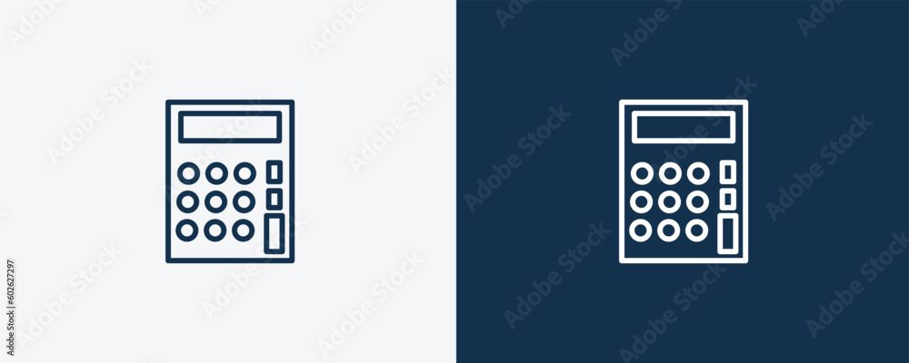small calculator icon. Outline and filled small calculator icon from ...