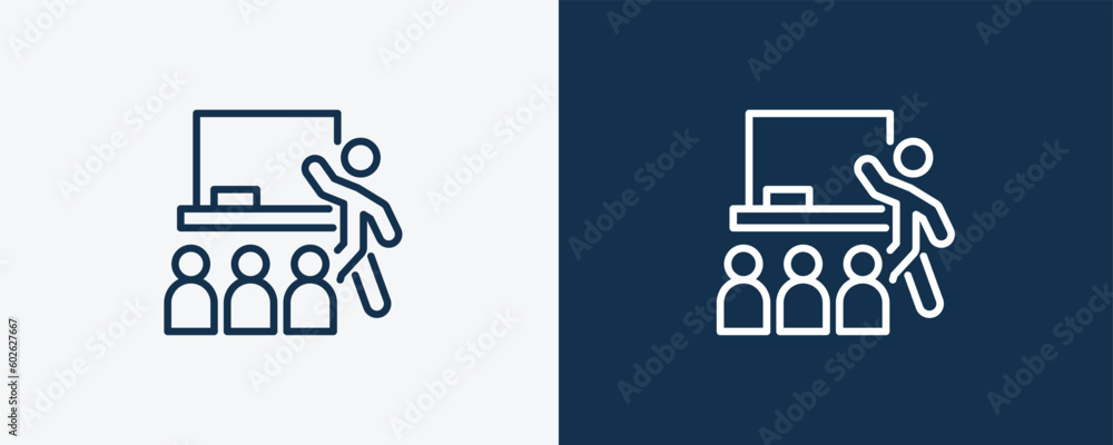 classroom icon. Outline classroom icon from humans and behavior ...