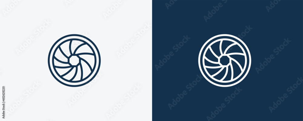 camera lens icon. Outline camera lens icon from cinema and theater ...