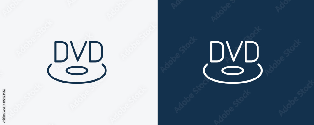 dvd logo icon. Outline dvd logo icon from cinema and theater collection ...