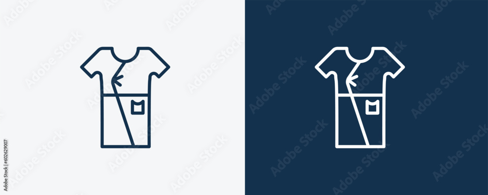 patient robe icon. Outline patient robe icon from health and medical ...