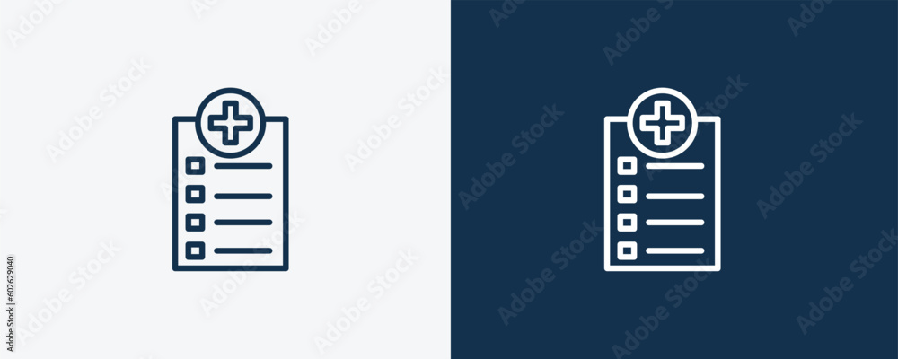 medical checklist icon. Outline medical checklist icon from health and ...