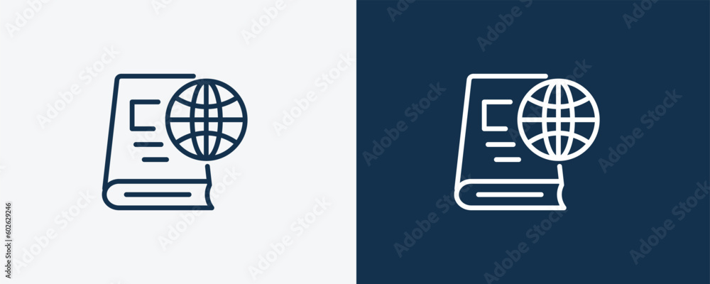 international studies icon. Outline international studies, education ...
