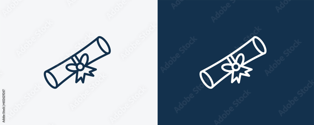 graduation diploma icon. Outline graduation diploma, graduation icon ...