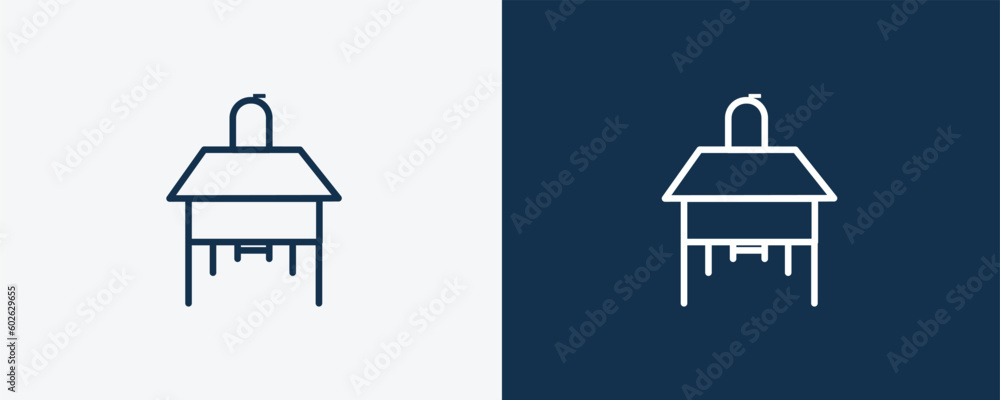 school desk icons. Outline school desk, desk icon from computer and ...