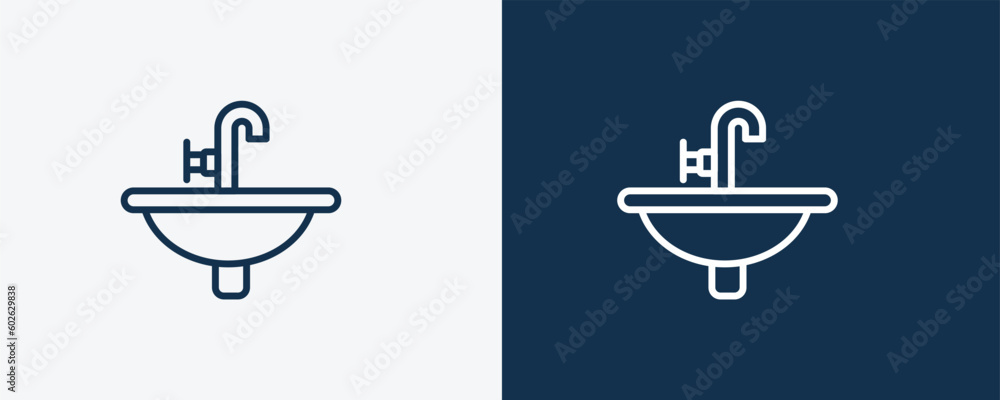 sink icon. Outline sink, equipment icon from cleaning collection ...