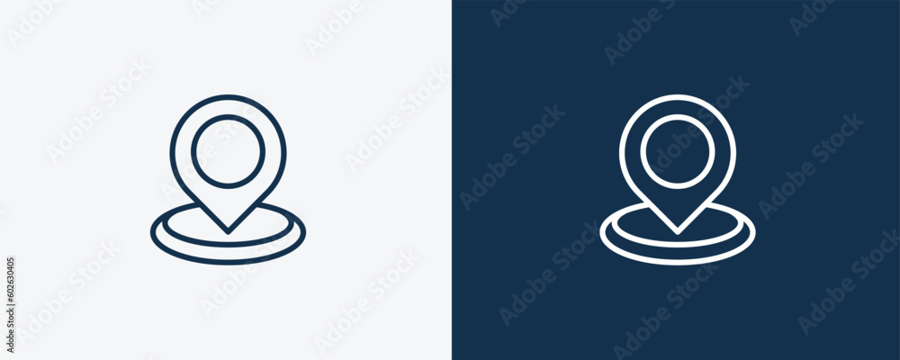 Vecteur Stock geolocation icon. Outline geolocation icon from ...
