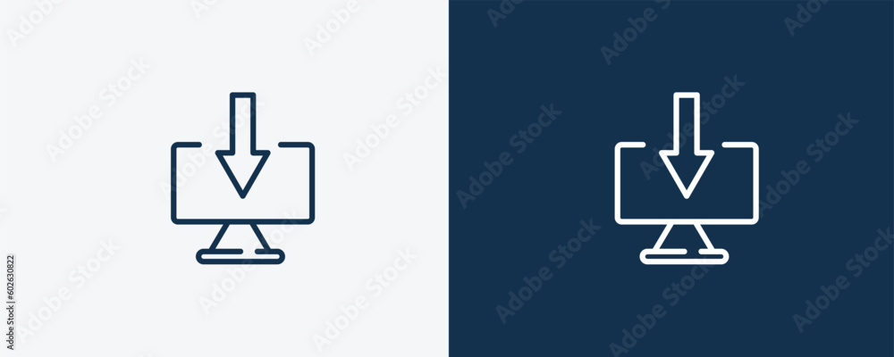 received icon. Outline received icon from technology collection. Linear ...