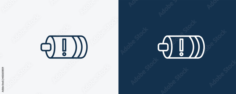battery with two bars icon. Outline battery with two bars icon from ...