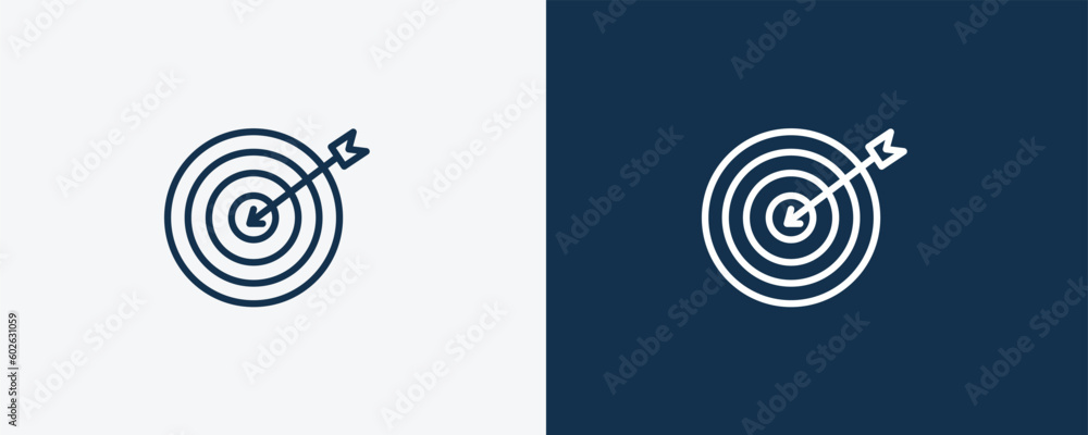 mission icon. Outline mission icon from startup and strategy collection ...