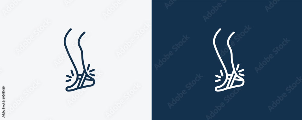 sprained ankle icon. Outline sprained ankle icon from sport and game ...