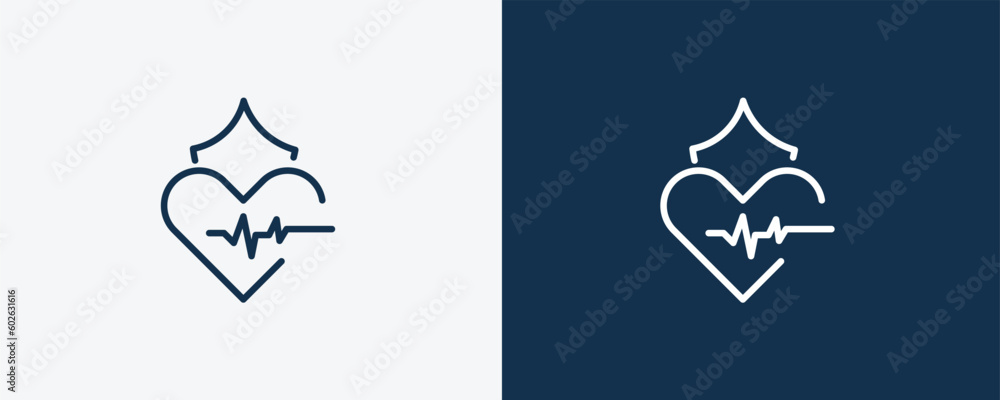 heart insurance icon. Outline heart insurance icon from Insurance and ...