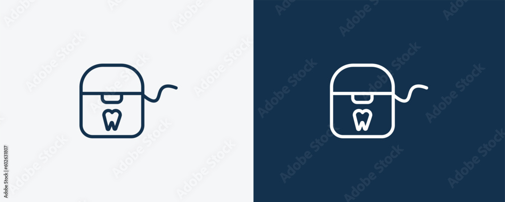 flossing icon. Outline flossing icon from Hygiene and Sanitation ...
