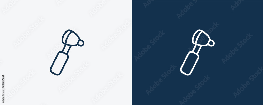 otoscope icon. Outline otoscope icon from medical collection. Linear ...