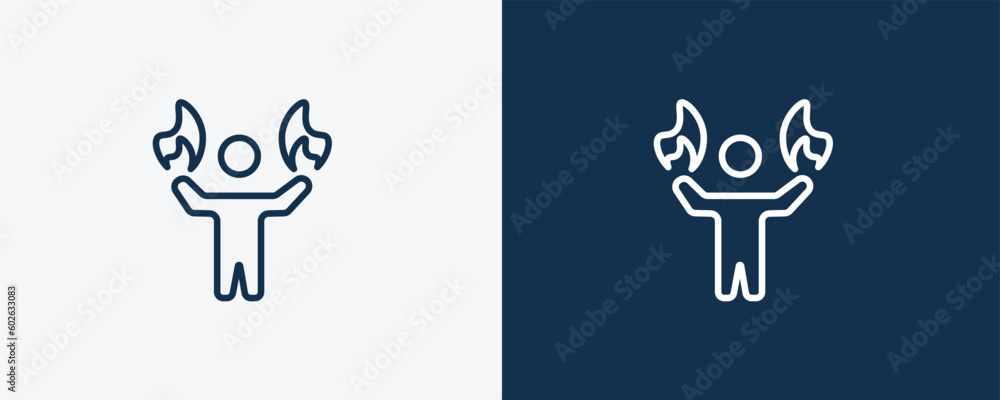 super human icon. Outline super human icon from feeling and reaction ...