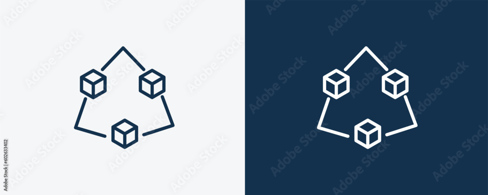 Connection Box Chart Icon Outline And Vector Connection Box Chart Icon From Business And